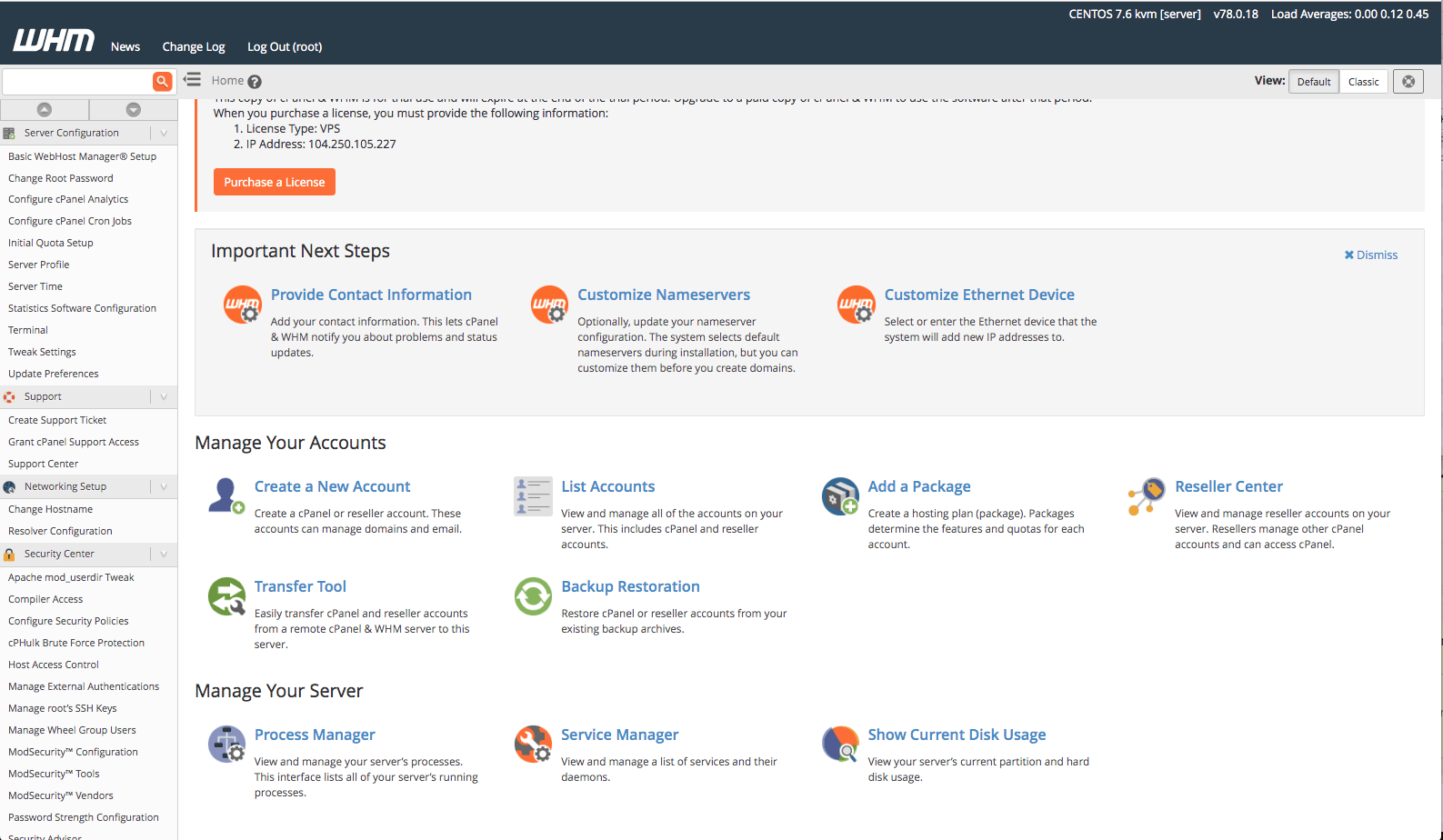 Cara Install Whm Cpanel Php Dan Firewall Di Centos 7 2189