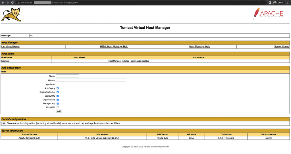 Cara Install Apache Tomcat 10 Di Ubuntu 20 04